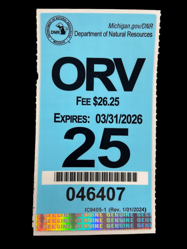 2025 Michigan ORV & Trail Stickers – LaBaron's Power Sports