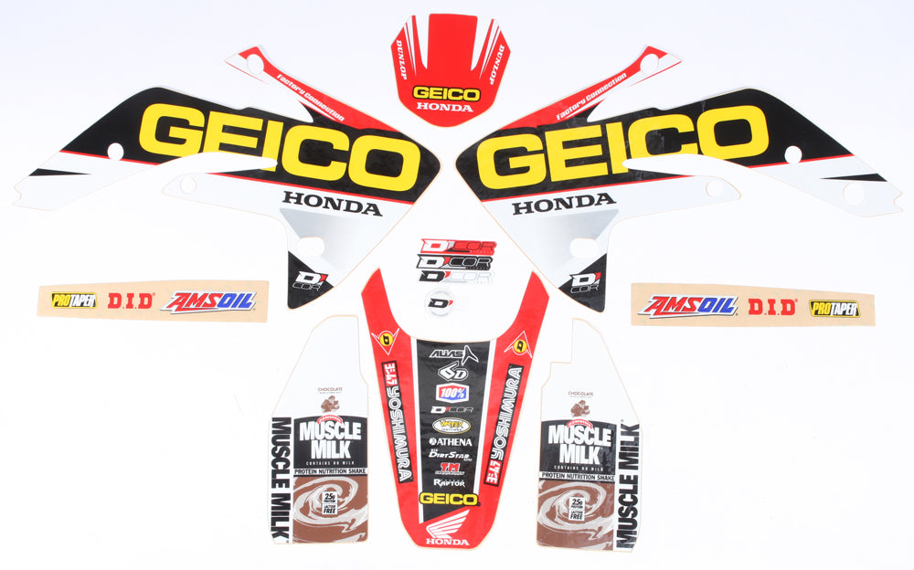 2014 Geico Honda Graphics/Trim Kit – LaBaron's Power Sports
